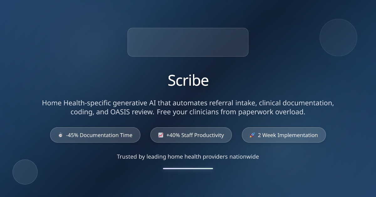 Scribe | Enzo Health AI Documentation & Coding